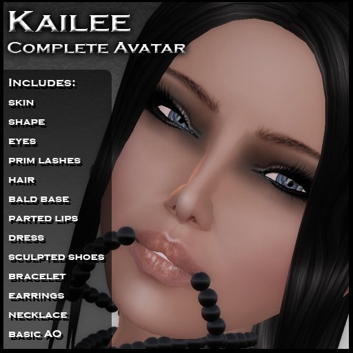 Second Life Marketplace - Kailee Complete Avatar Package - Skin, Shape ...